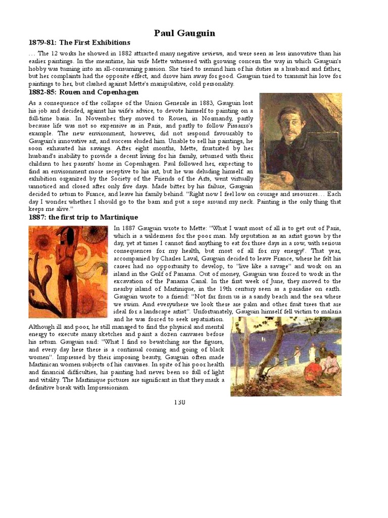 Paul Gauguin | Download Free PDF | Paul Gauguin | Impressionism