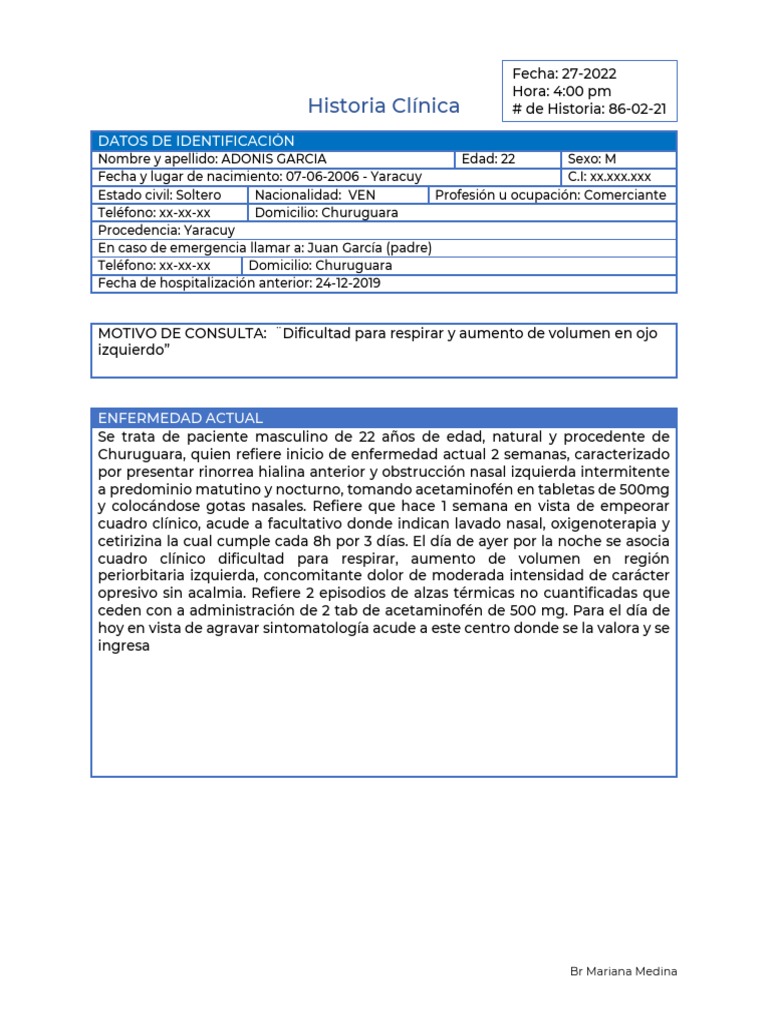 Historia clinica rinosinusitis | PDF | Alergia | Asma