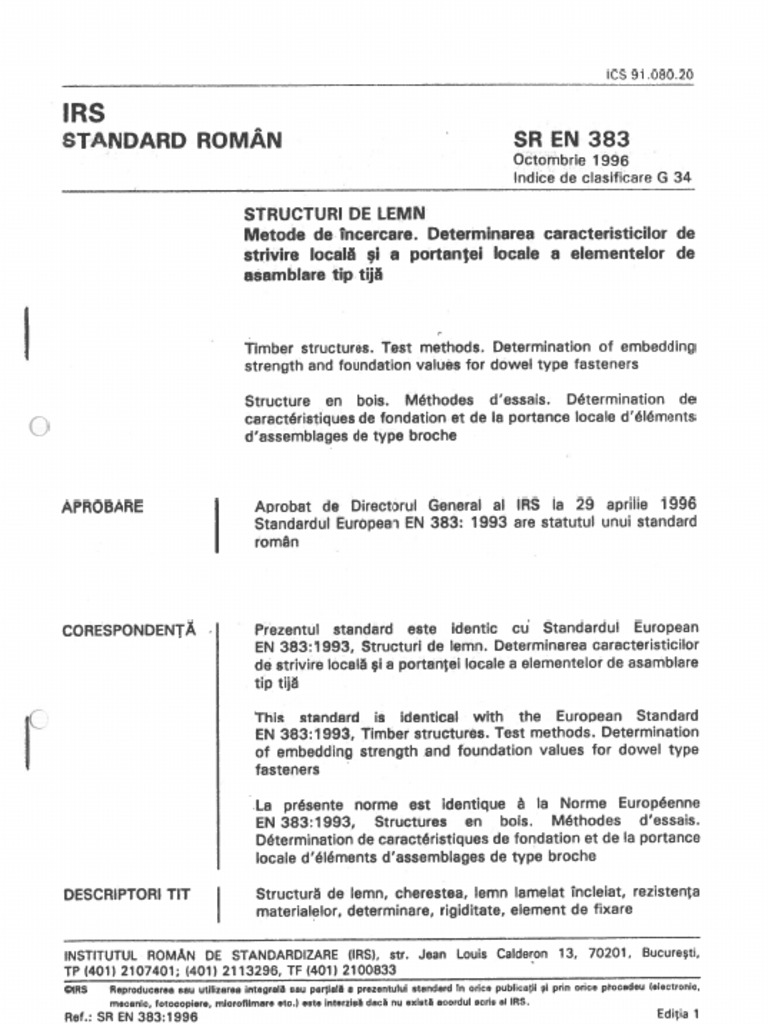 SR en 383,1996 | PDF