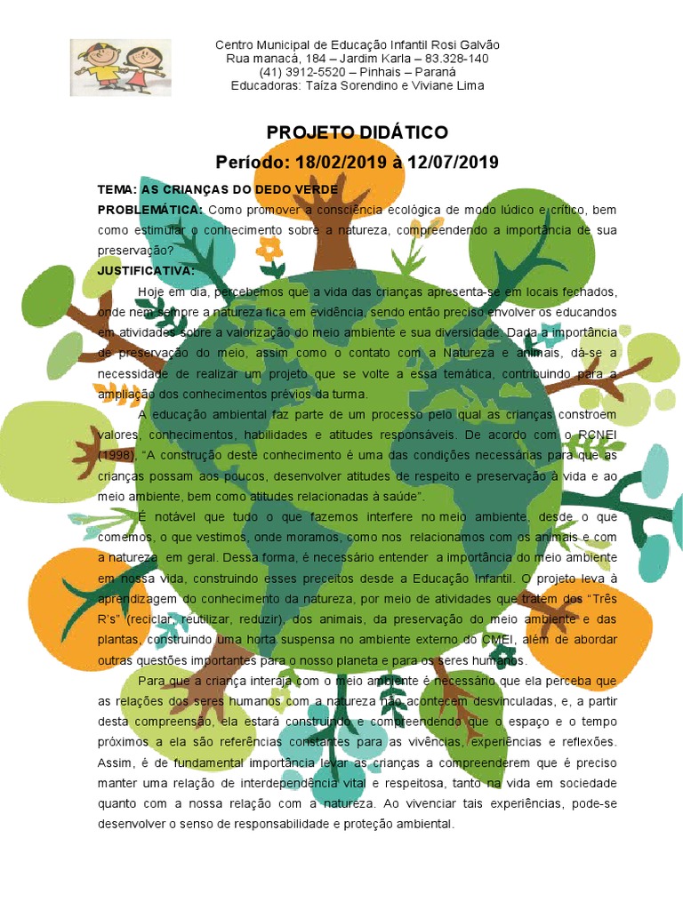 Projeto Meio Ambiente | PDF | Ambiente natural | Vida