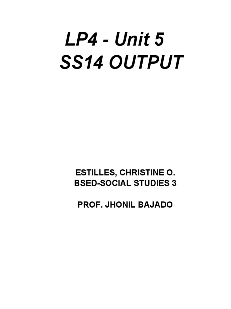 Unit 4 5 LP4 SS14 Output | PDF | Nuclear Weapons | World War II Unit 4 5 LP4 SS14 Output | PDF | Nuclear Weapons | World War II