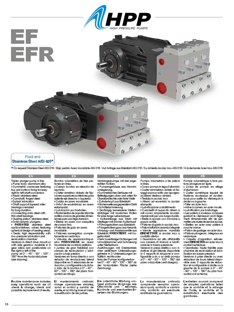 HPP JETTER PUMP EF Series | PDF