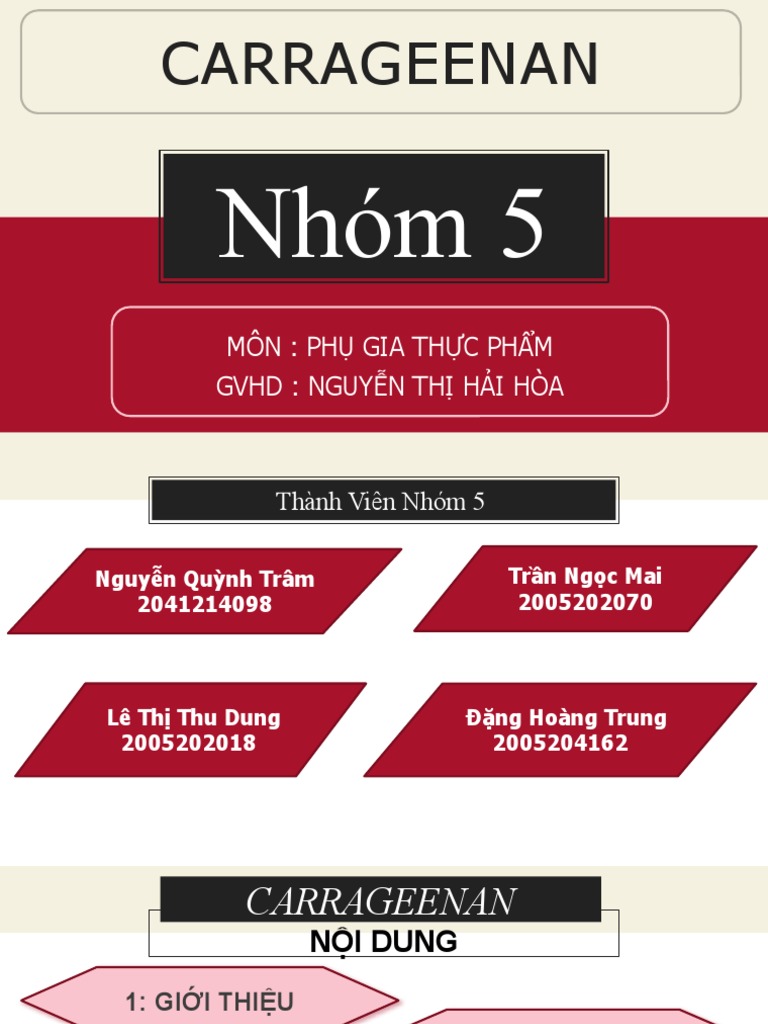 Bài Ppt-Carrageenan | PDF