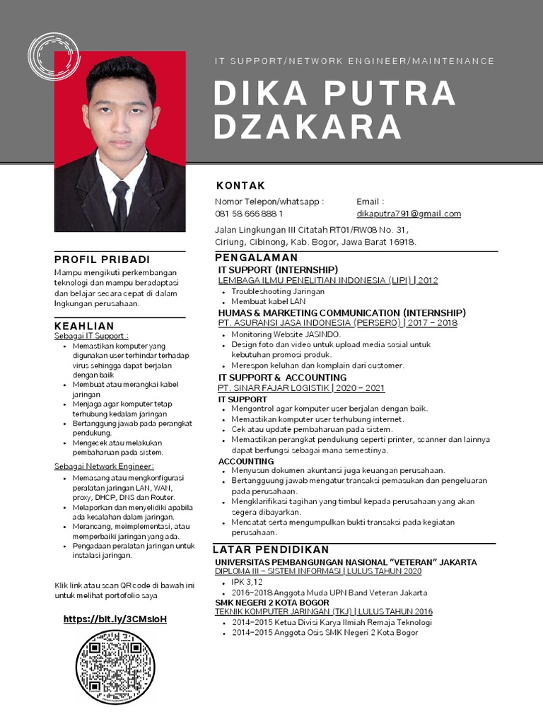 CV - Dika Putra Dzakara | PDF