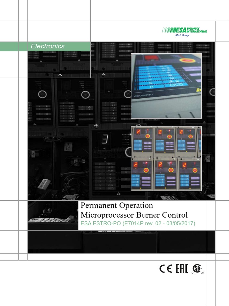ESA Estro Microprocessor Burner Control | PDF | Fuse (Electrical ...