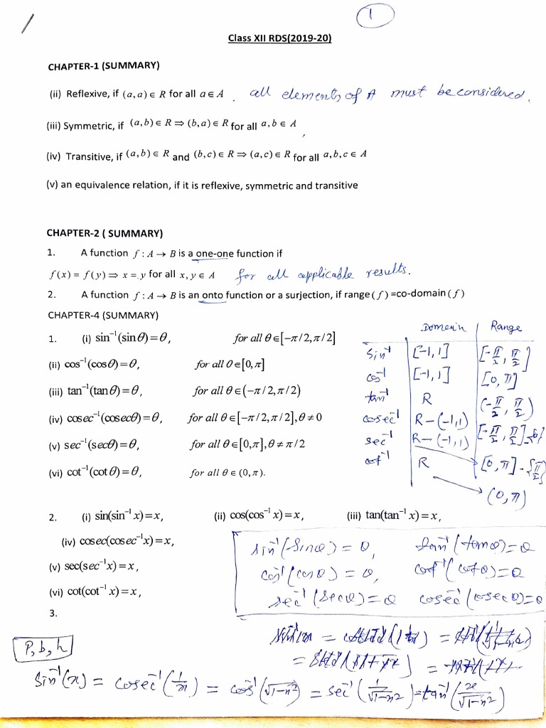 Some Basic Formulae 12 Maths | PDF | Matrix (Mathematics) | Geometry
