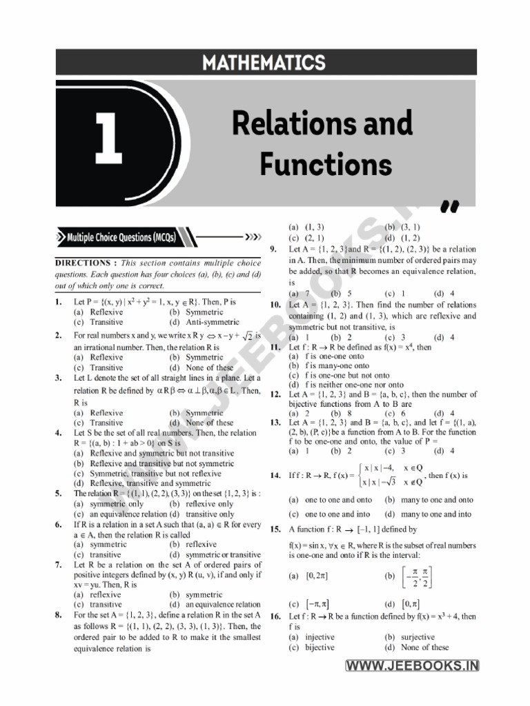 Disha Mathematics 1700 Objective Question Bank For CBSE Class 12 ...