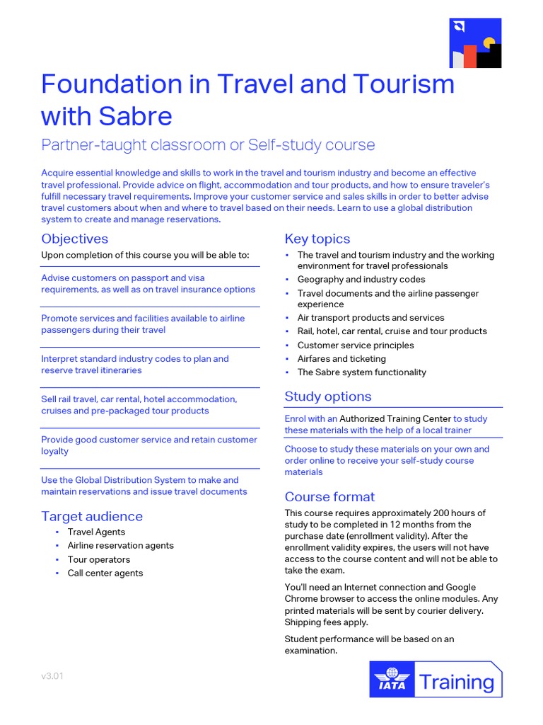 Training tttg07 Travel Tourism Sabre | PDF | Airlines | Travel Agency