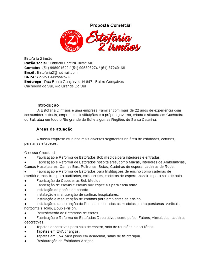 Proposta Comercial | PDF