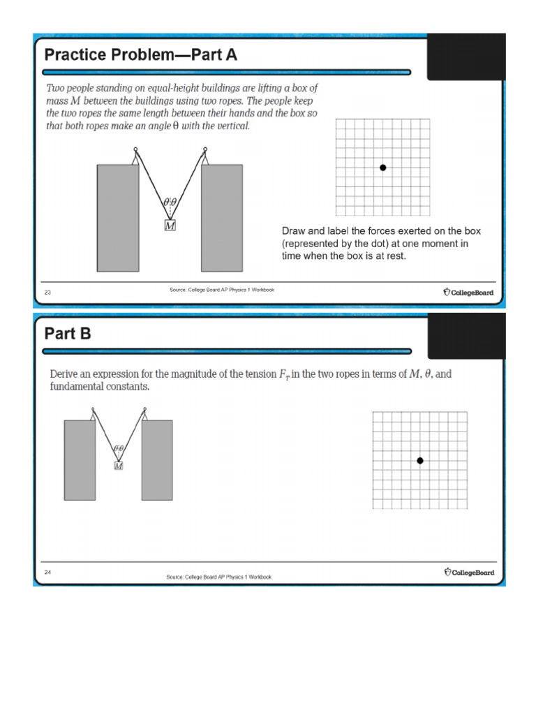 4 - 20 - 21 - Dynamics (Sample Problems From Live Lesson) | PDF