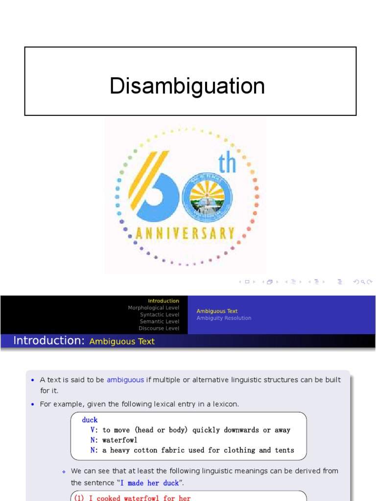 Chapter #6 Disambiguation | PDF | Ambiguity | Parsing