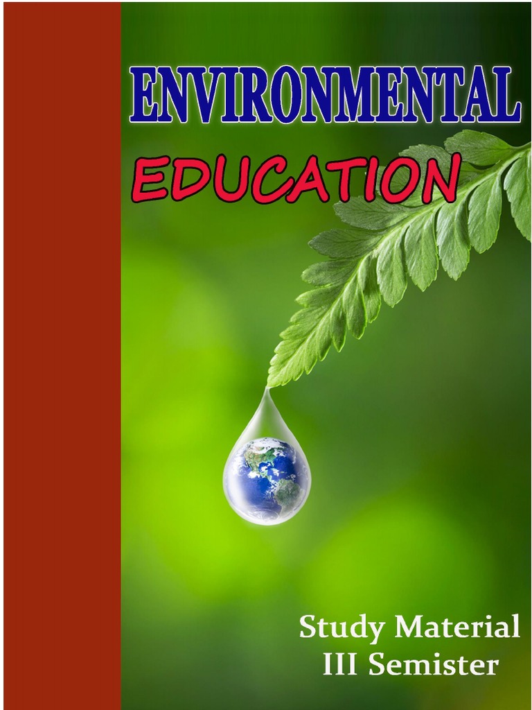 Environmental Education Study Material With Question Bank | PDF ...