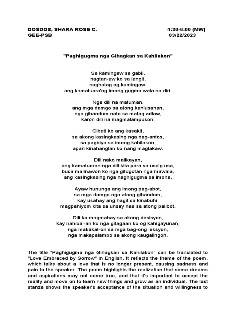 Dosdos, Shara Rose C | PDF