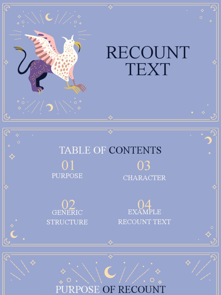 Material of Recount Text | PDF