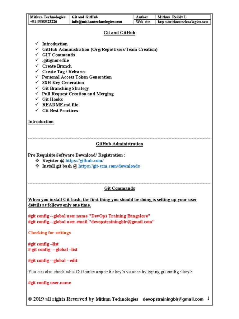 Git and GitHub | PDF | Version Control | Secure Shell Git and GitHub | PDF | Version Control | Secure Shell