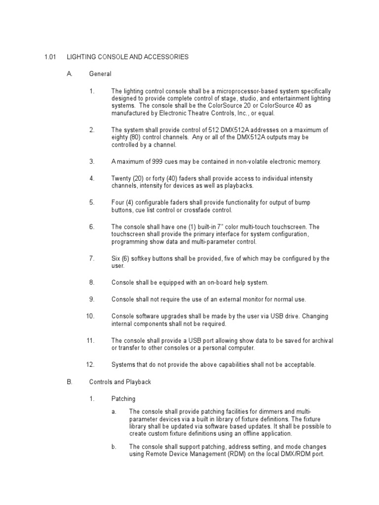Control Lighting with a Compact Console | PDF | Usb | Manufactured Goods
