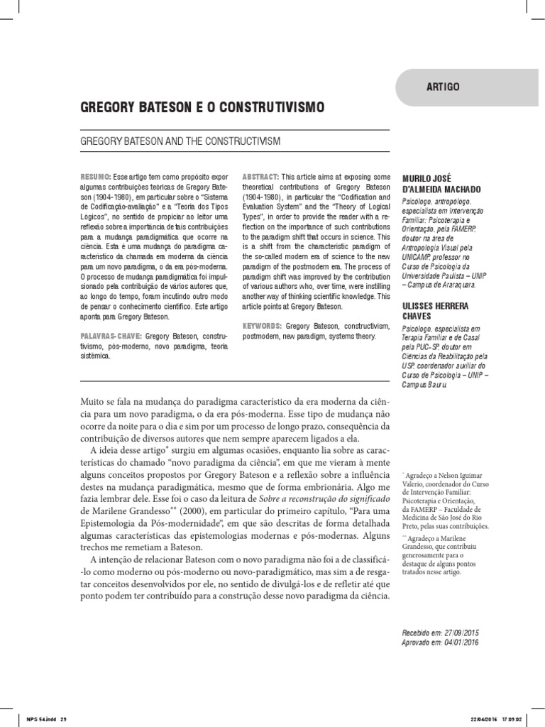 Bateson | PDF | Science | Realidade