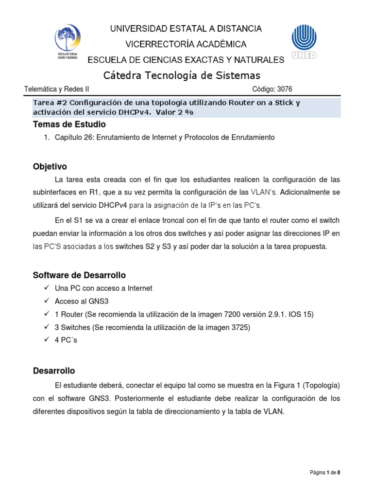 Tarea #2 - 3076 - IC - 2023 | Descargar gratis PDF | Dirección IP | Enrutador (Computación)