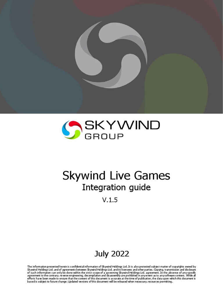 Skywind Live Lobby Integration 1.5 | PDF | Hypertext Transfer Protocol | Internet