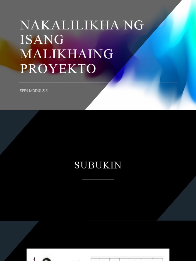 Nakalilikha NG Isang Malikhaing Proyekto: Epp5-Module 5 | PDF