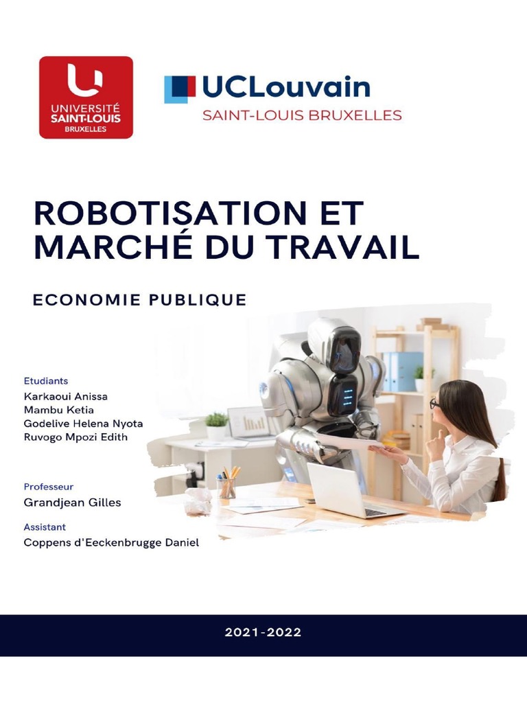 Impact de la robotisation sur l'emploi | PDF | Robotique | Chômage