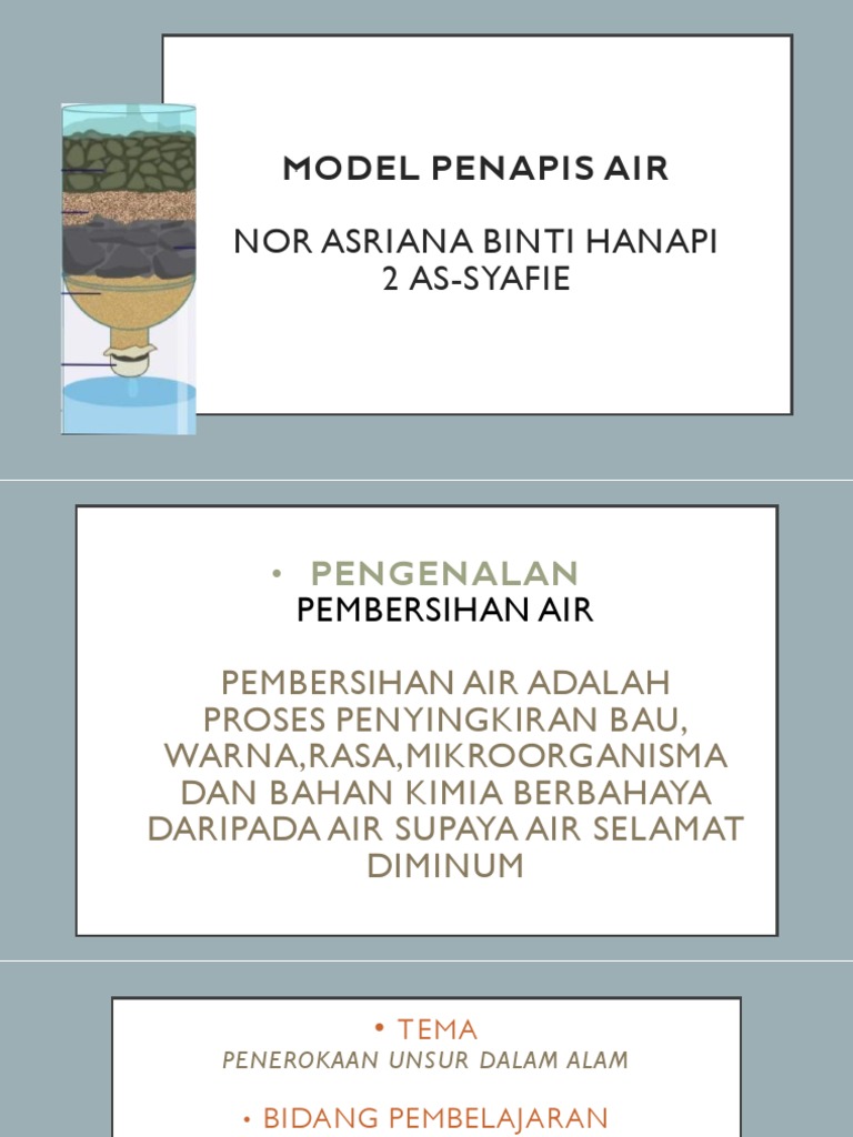 Projek Penapis Air - Nisrina 2 As | PDF