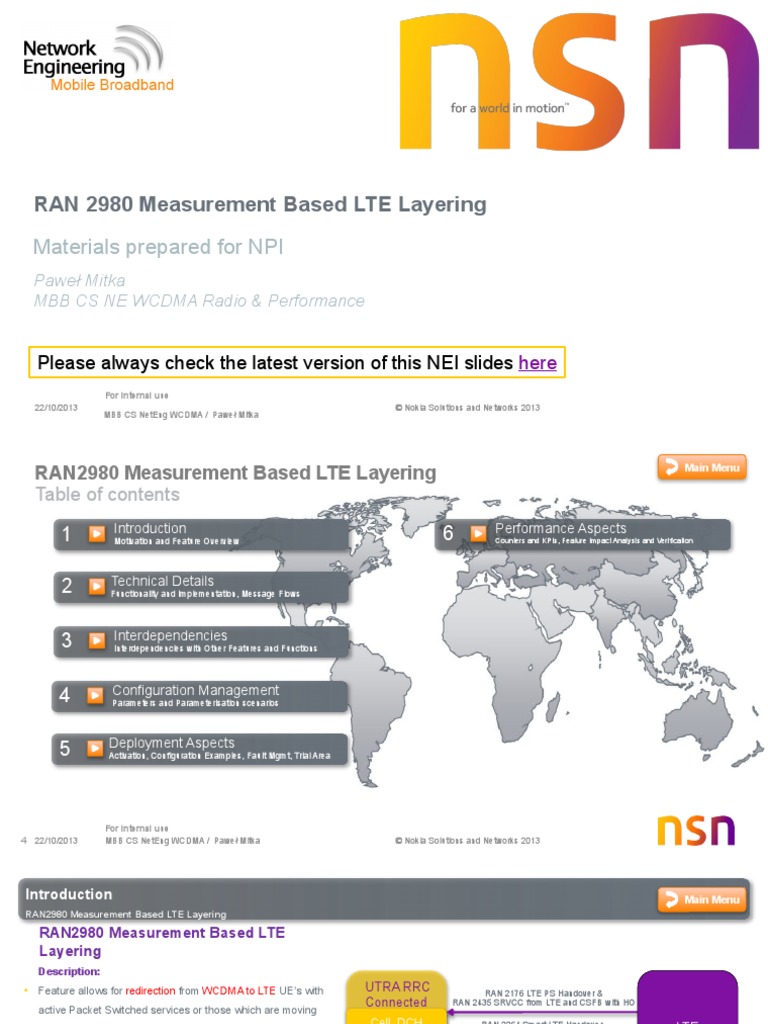 RAN2980 Measurement Based LTE Layering For NPI | PDF | High Speed Packet Access | Lte ...