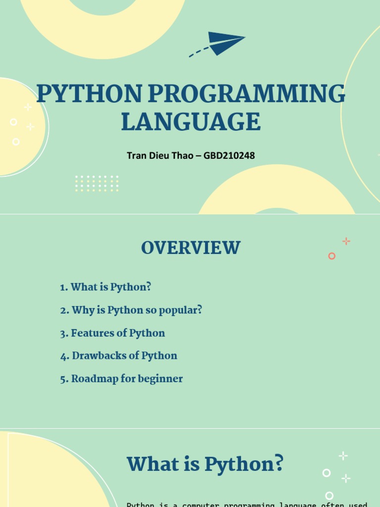 Python Presentation | PDF