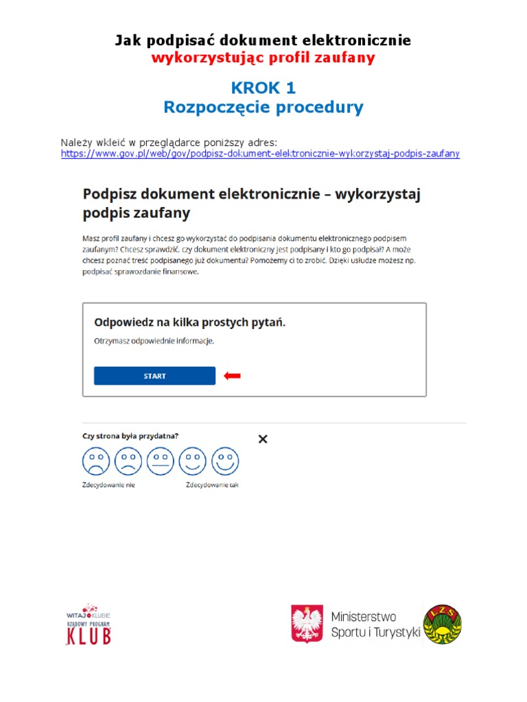 Jak Podpisac Dokument Elektronicznie Profilem Zaufanym | PDF