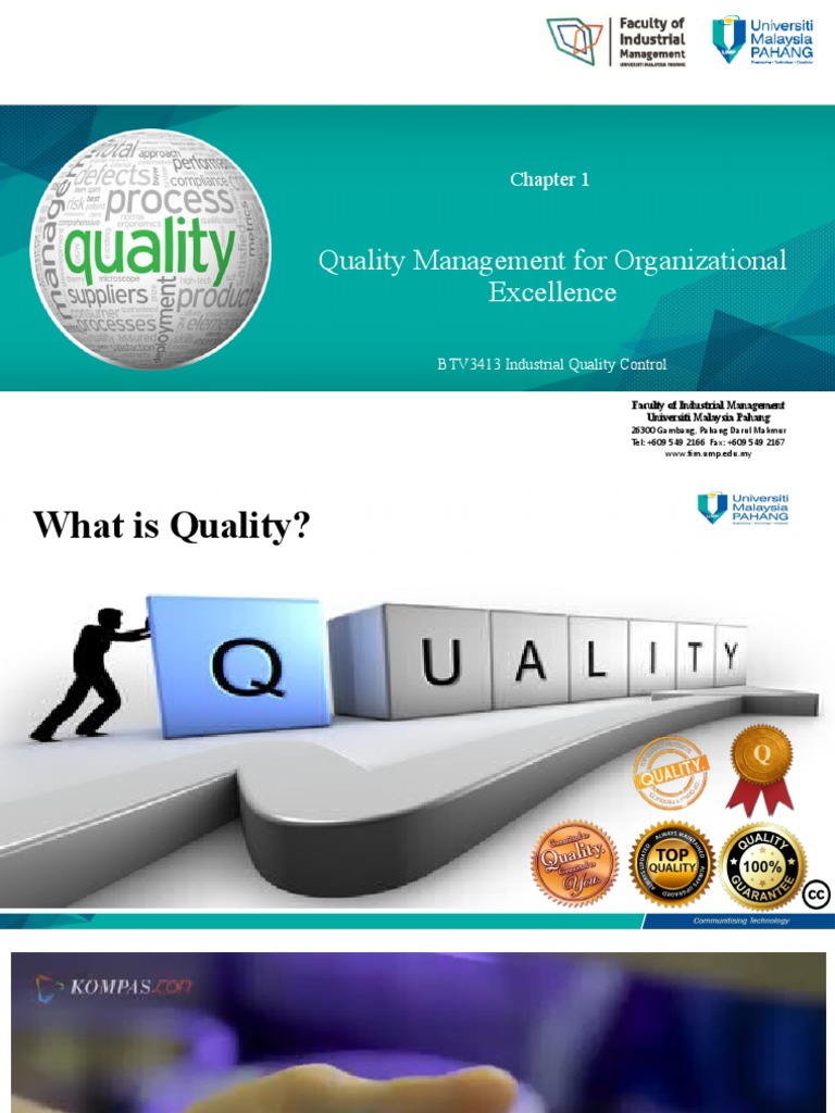 Chapter 1 Introduction To Quality Management | PDF | Quality Assurance ...