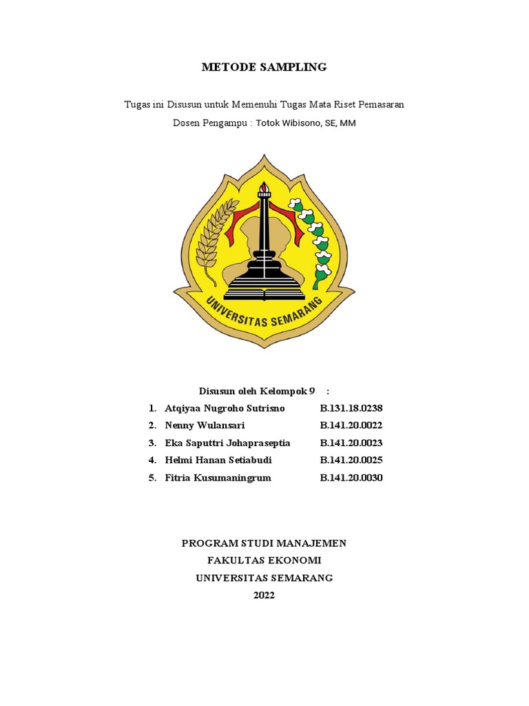 Kel 9 - METODE SAMPLING | PDF