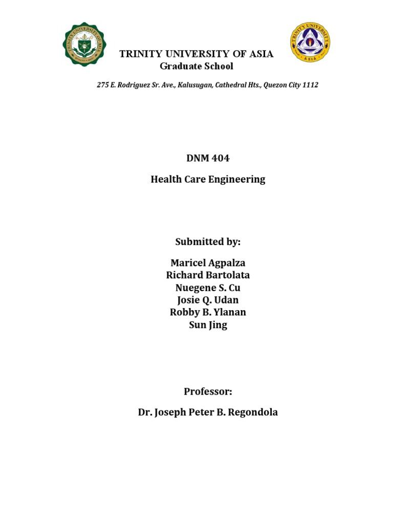 Health Care Engineering Course Overview | PDF | Health Care | Hospital