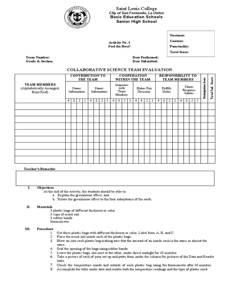 LAB ACT 1 Feel The Heat | PDF | Physical Sciences | Earth Sciences