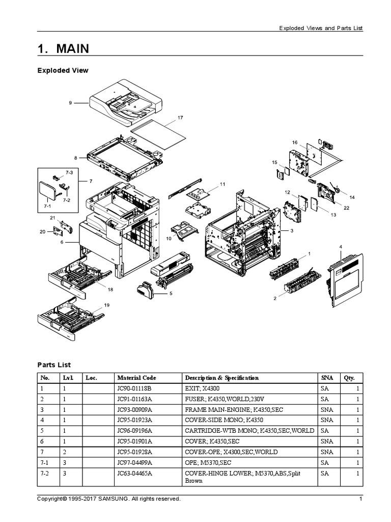 SL-K4250RX XSS Exploded View | PDF | Business Law | Environmental Law