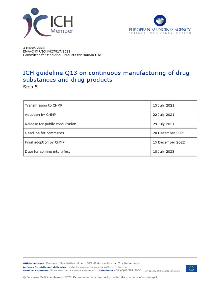 ich-guideline-q13-continuous-manufacturing-drug-substances-drug-products-step-5_en | PDF ...