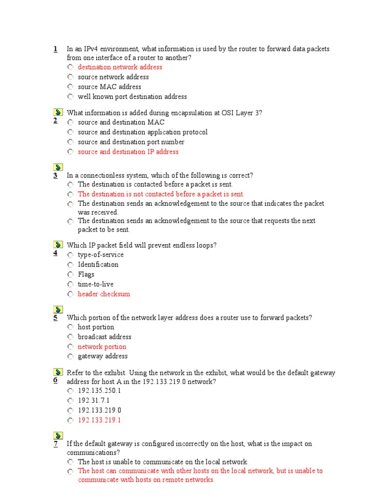Examen Cisco 5 | PDF