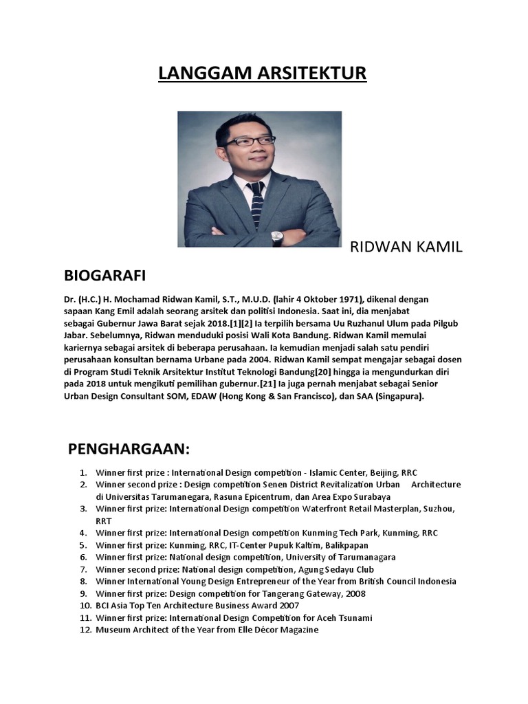 LANGGAM ARSITEKTUR | PDF