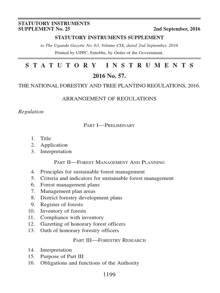 Statutory Instruments 2016 No. 57 | Download Free PDF | Forestry ...
