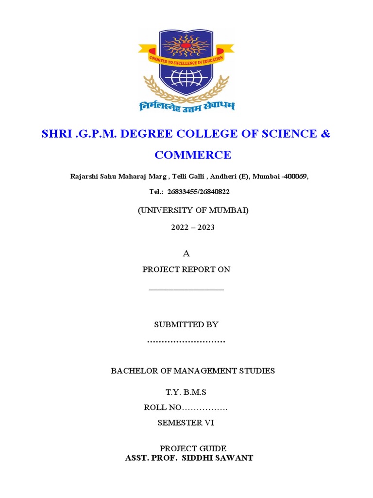 BLACK BOOK TYBms Certificate | PDF | Undergraduate Education