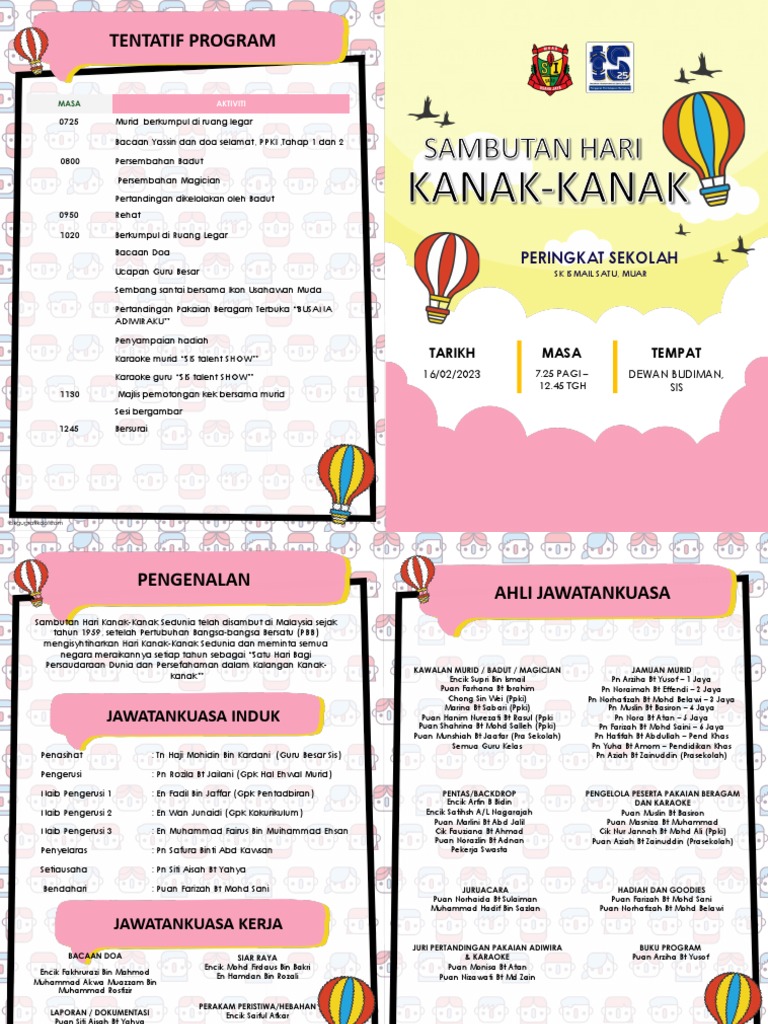 Buku Program Hari Kanak-Kanak 2022 | PDF