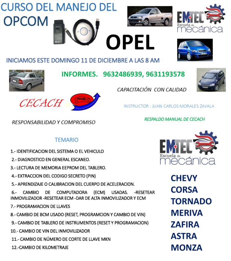 Curso de Opcom para Opel | PDF