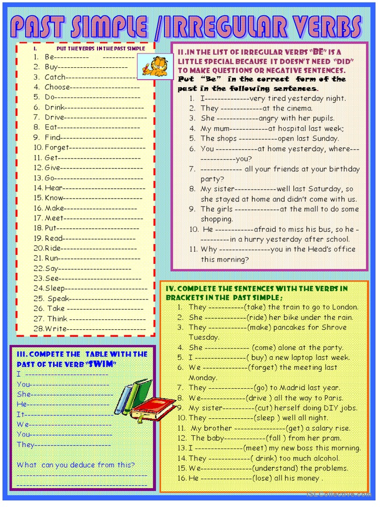 Past Simple Irregular Verbs Grammar Guide and Practice | PDF