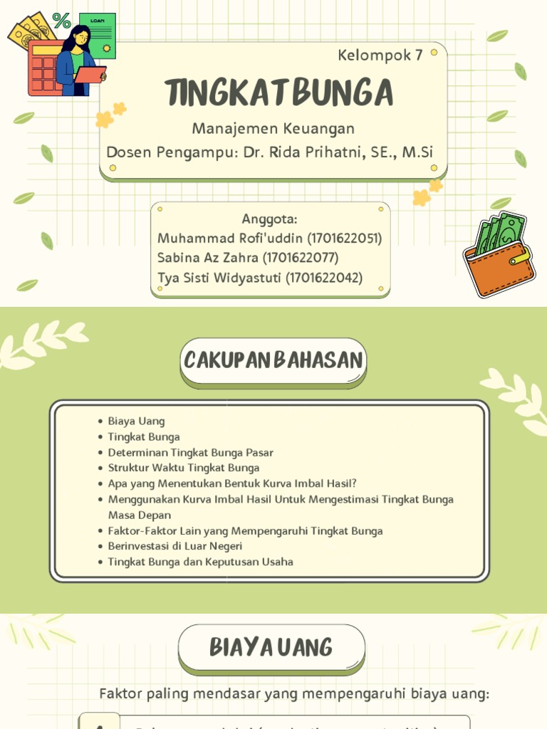 Kelompok 7 - Tingkat Bunga | PDF