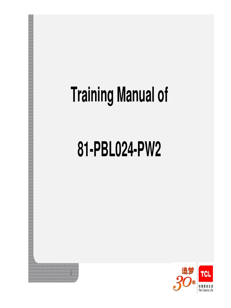 3 Training Manual of 81-PBL024-PW2印刷版 (兼容模式) | PDF | Rectifier | Power Inverter