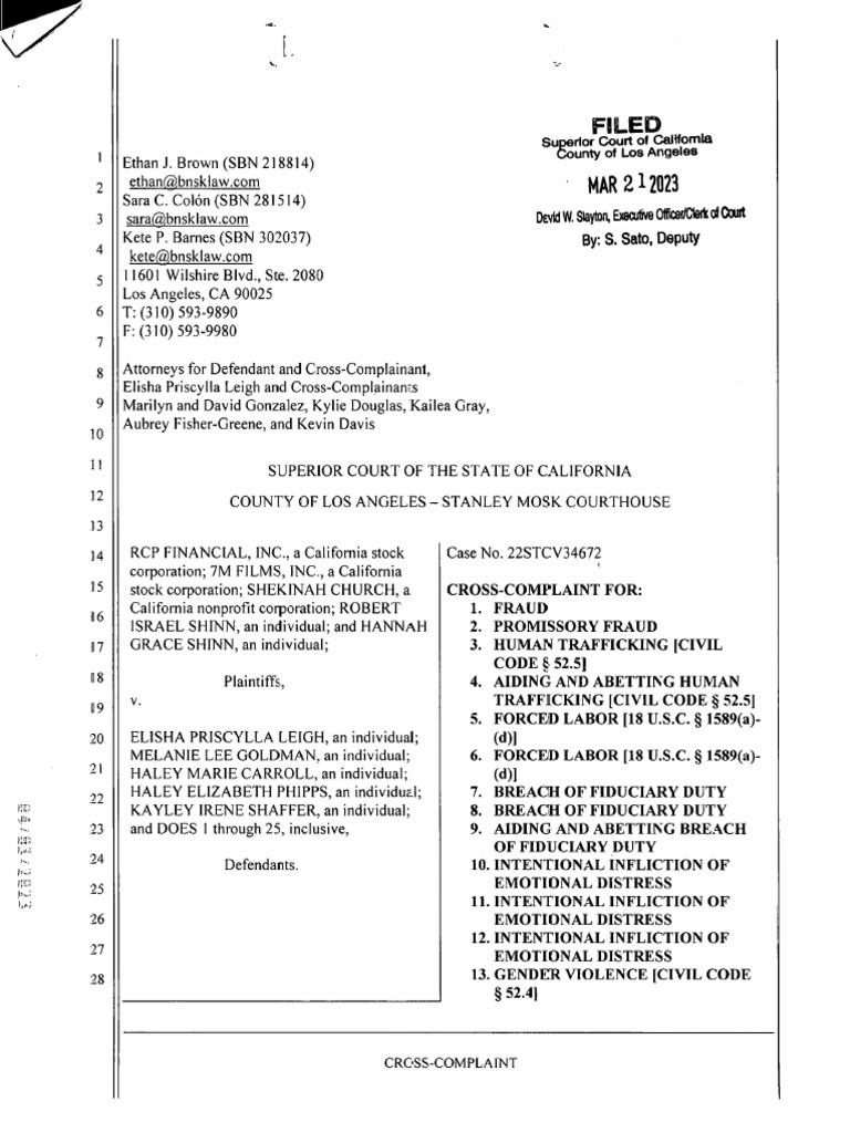 7m Films/Shekinah Church Sued For Human Trafficking, Sexual Battery ...