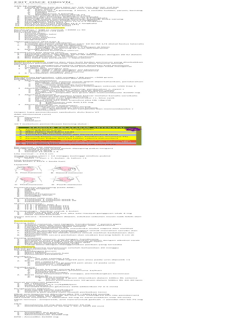 Exit Osce Obgyn | PDF