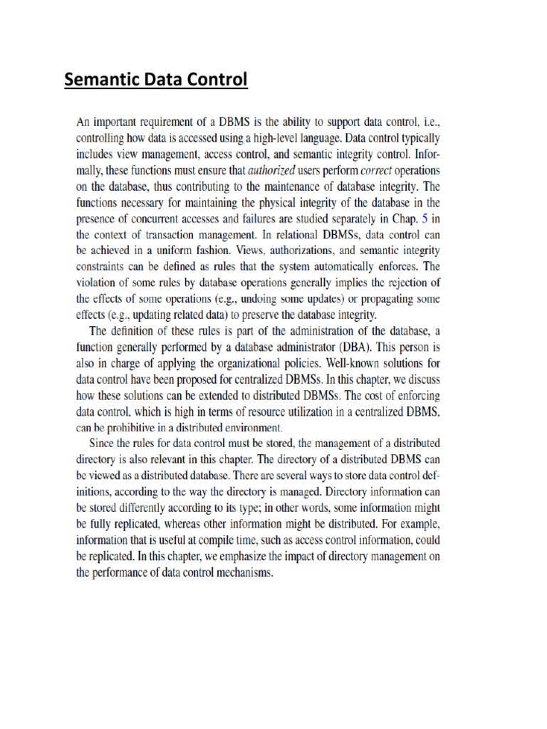 Semantic Data Control | PDF | Databases | Relational Model