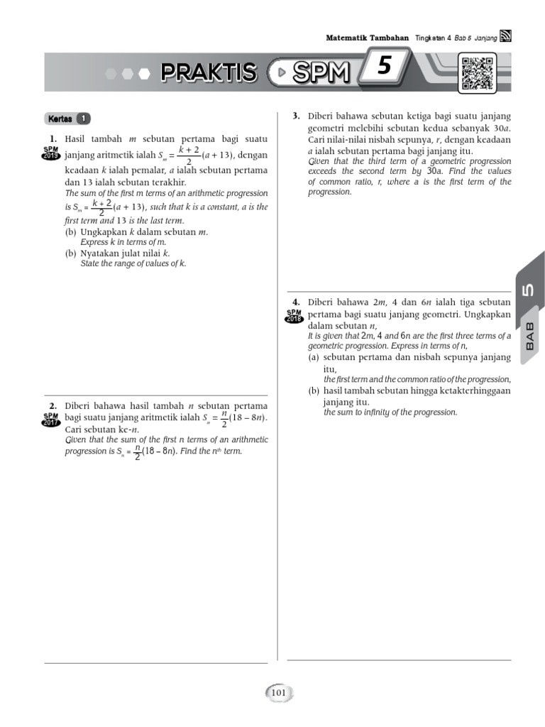 Praktis Addmath Bab 5 T4 Pdf