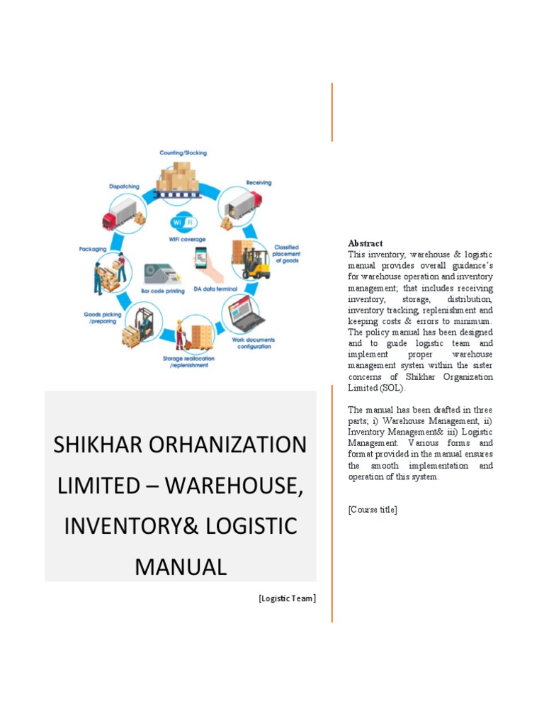 Warehouse and Inventory Management Manual | PDF | Warehouse | Inventory