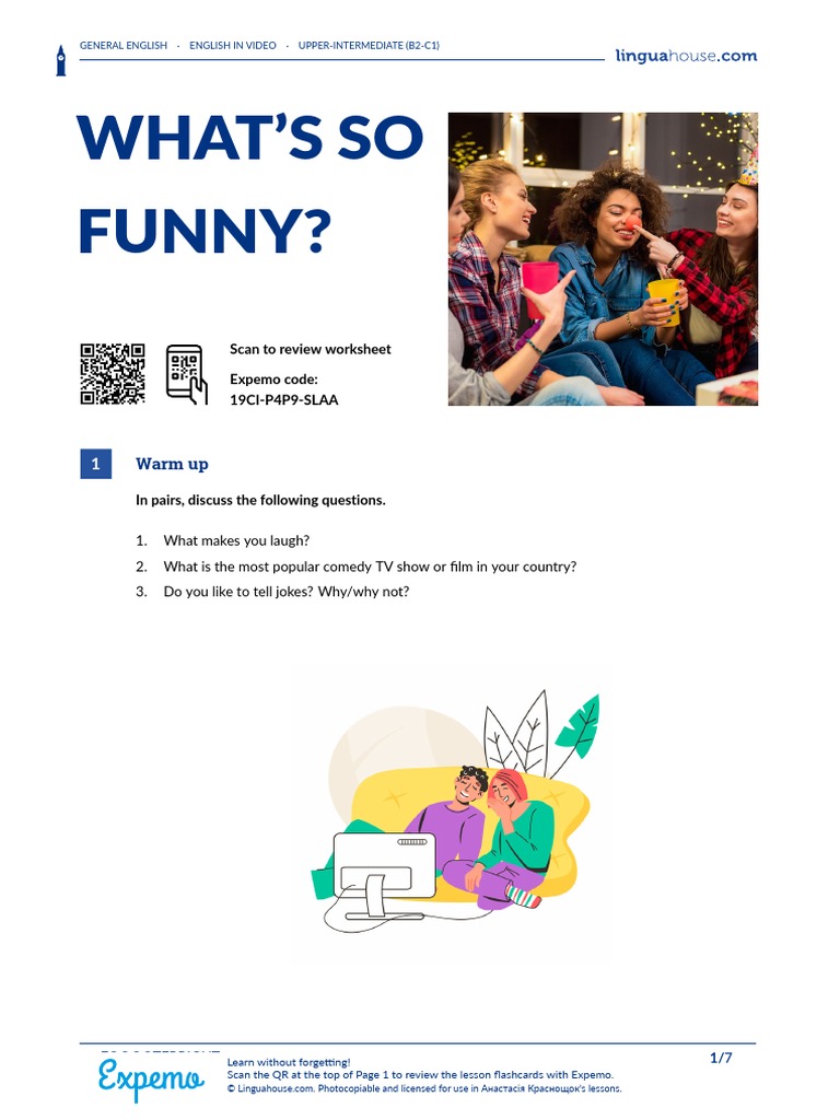 Whats So Funny British English Student | PDF | Laughter | Jokes